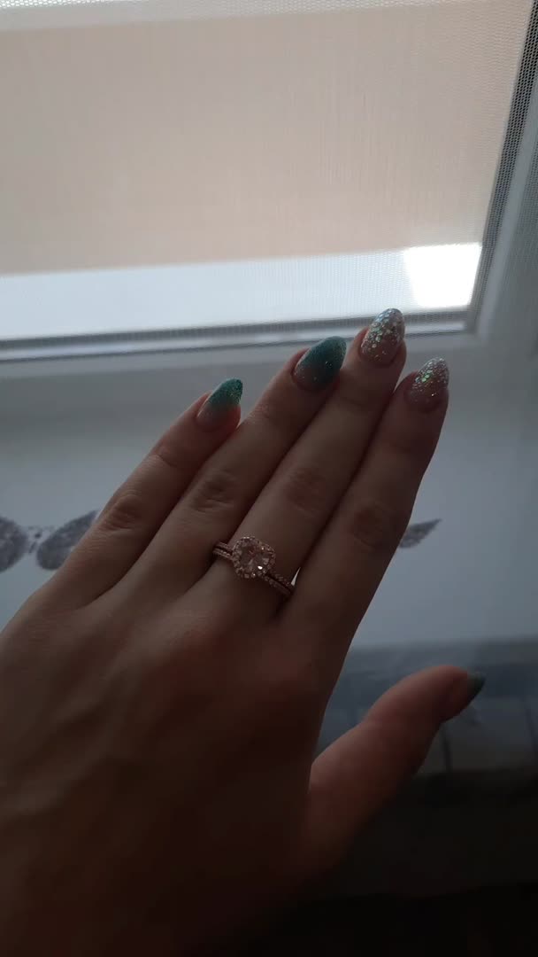 Серебряное кольцо с фианитами и морганитами SUNLIGHT S42360-K9R-01 ...